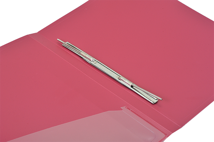 Папка пластикова зі швидкозшивачем, A4, асорті