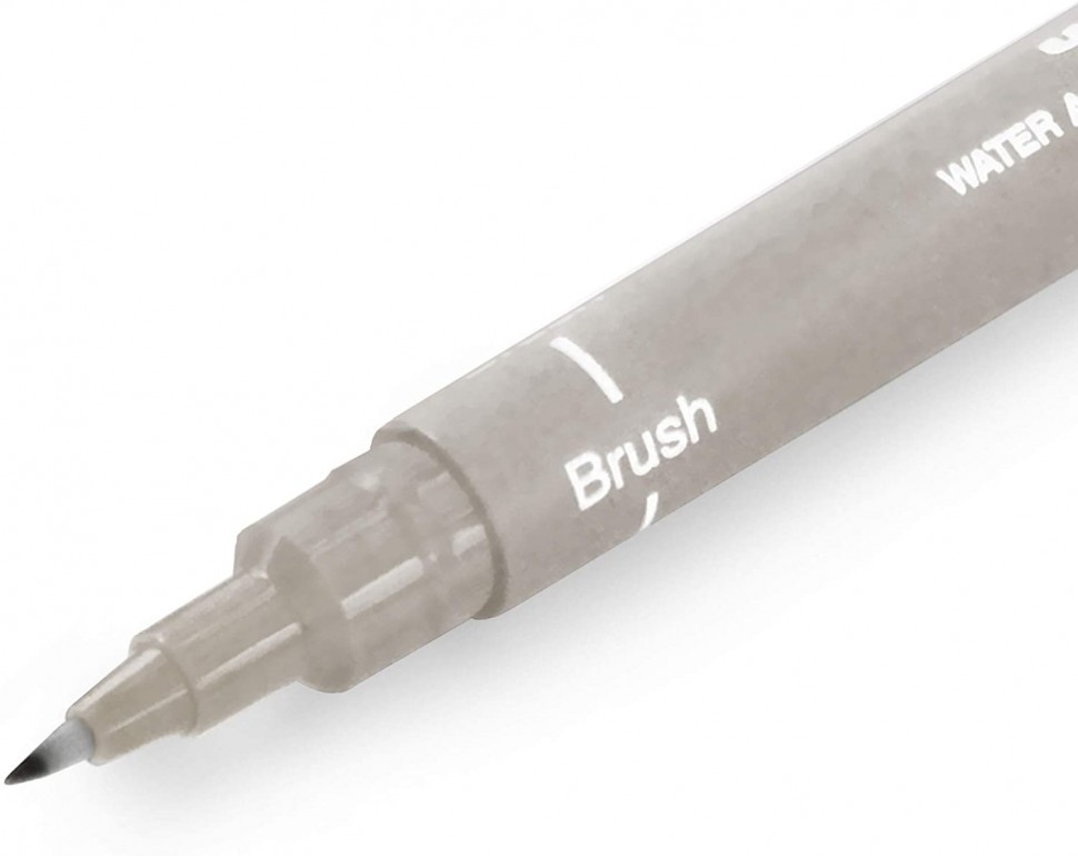 io-opt - Лайнер браш Uni PIN Brush FINE LINE, світло-сірий